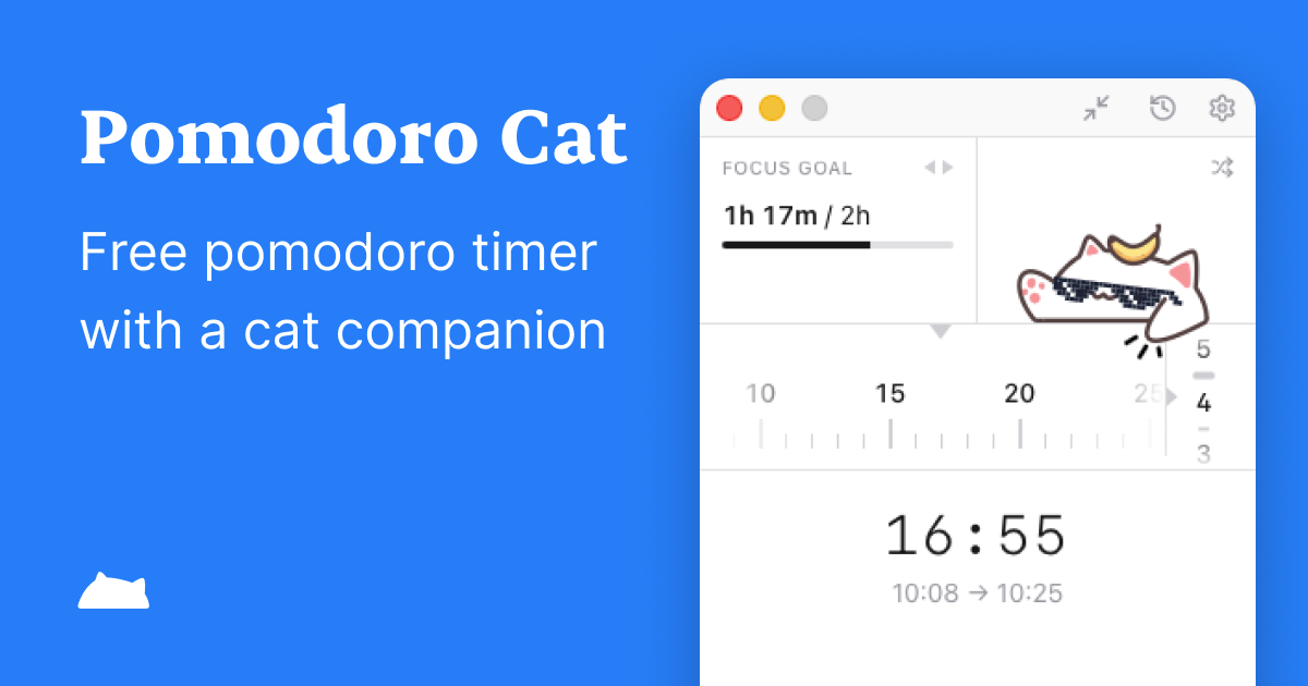 Pomodoro Cat — Free Cat Pomodoro Timer